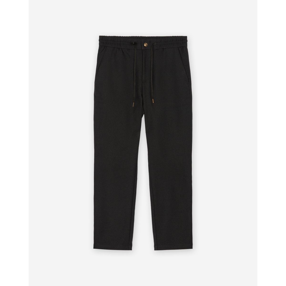 Calças Versace Jeans Couture Basic Metal Placket Preto - 492-GAA100-01 ...