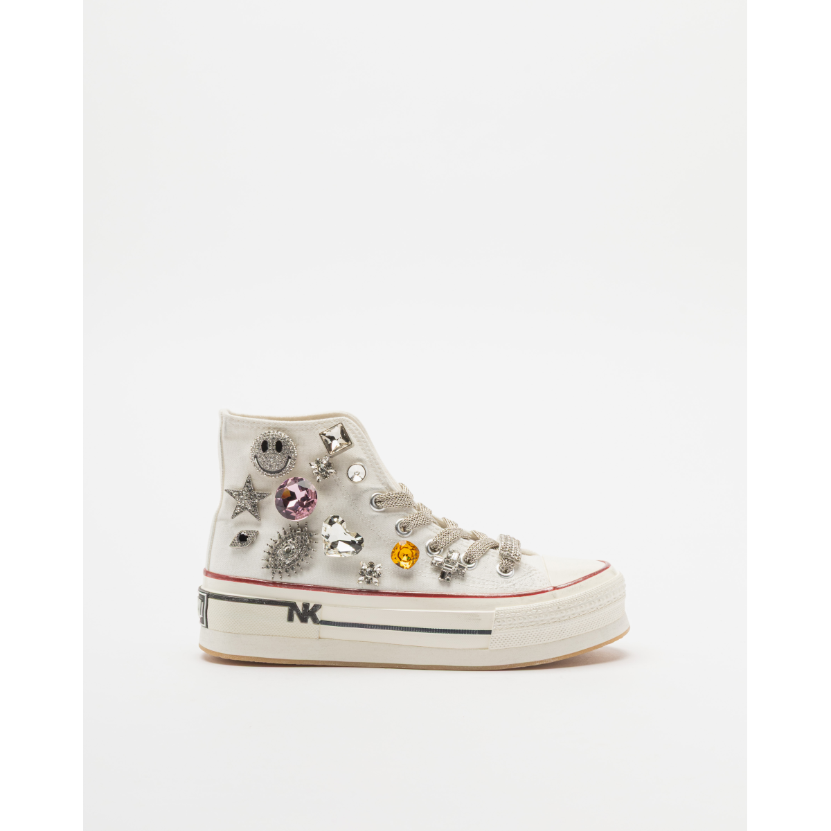 Nan-Ku Couture DSA-14 White Sapatilhas cano alto - 63-DSA-14-00 - PROF
